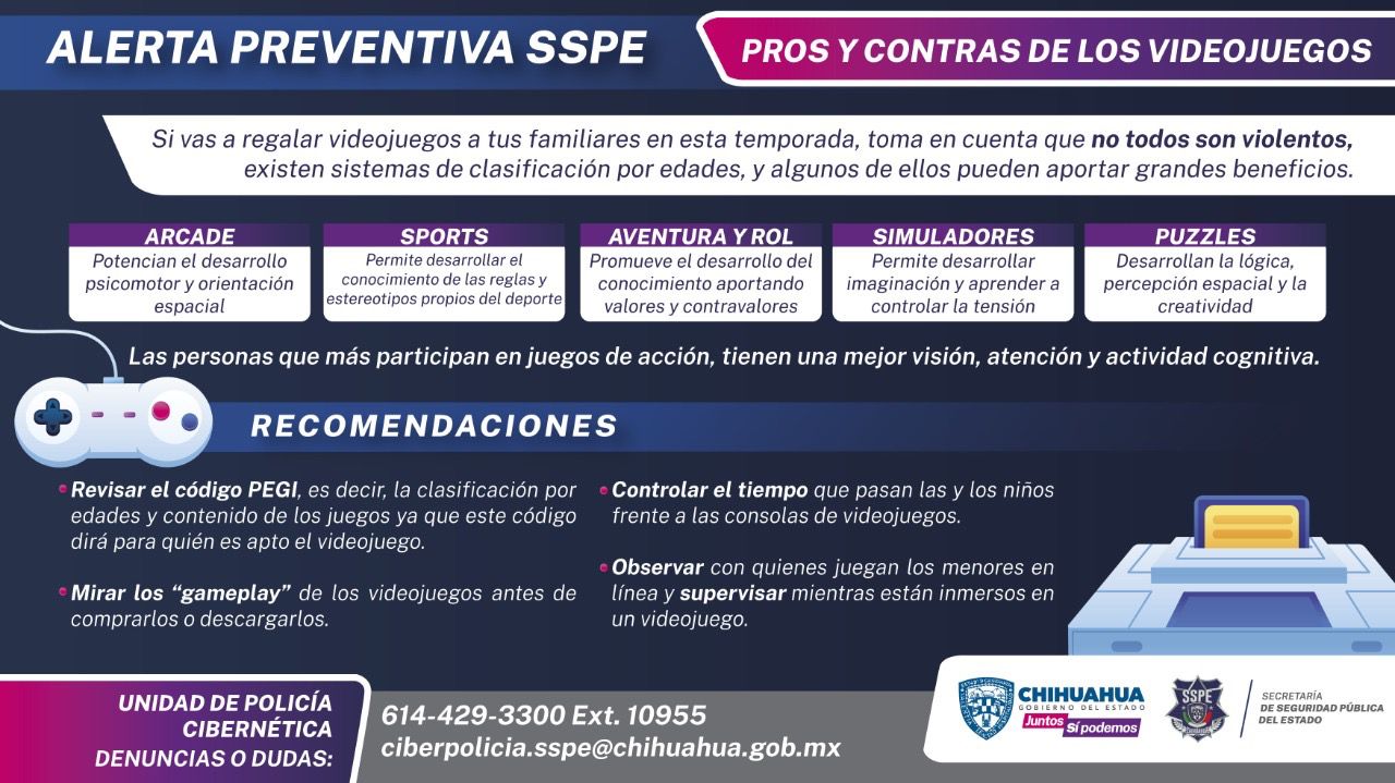 Llama SSPE a comparar pros y contras de los videojuegos como regalos navideños | Portal ...